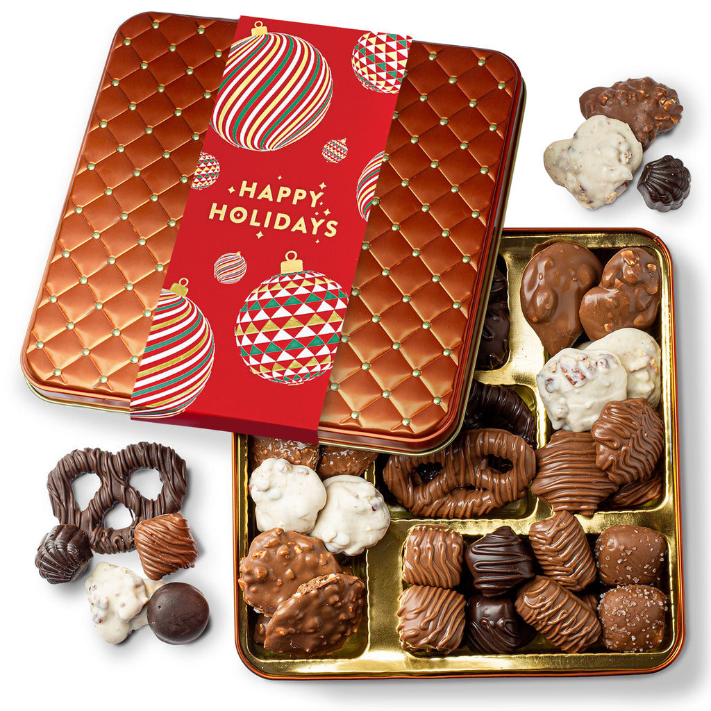 Christmas Chocolate Gift Box – Gourmet Holiday Chocolate Assortment wi ...